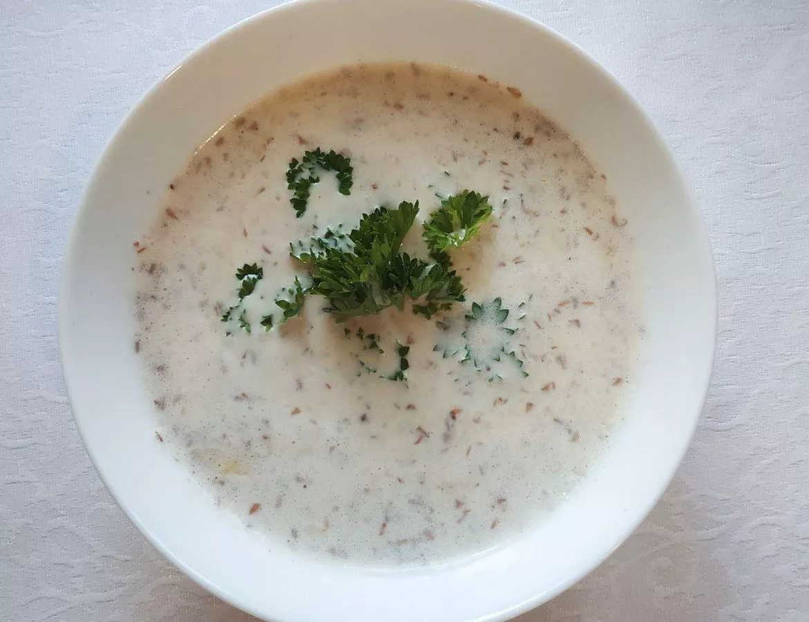 Piena griķu zupa