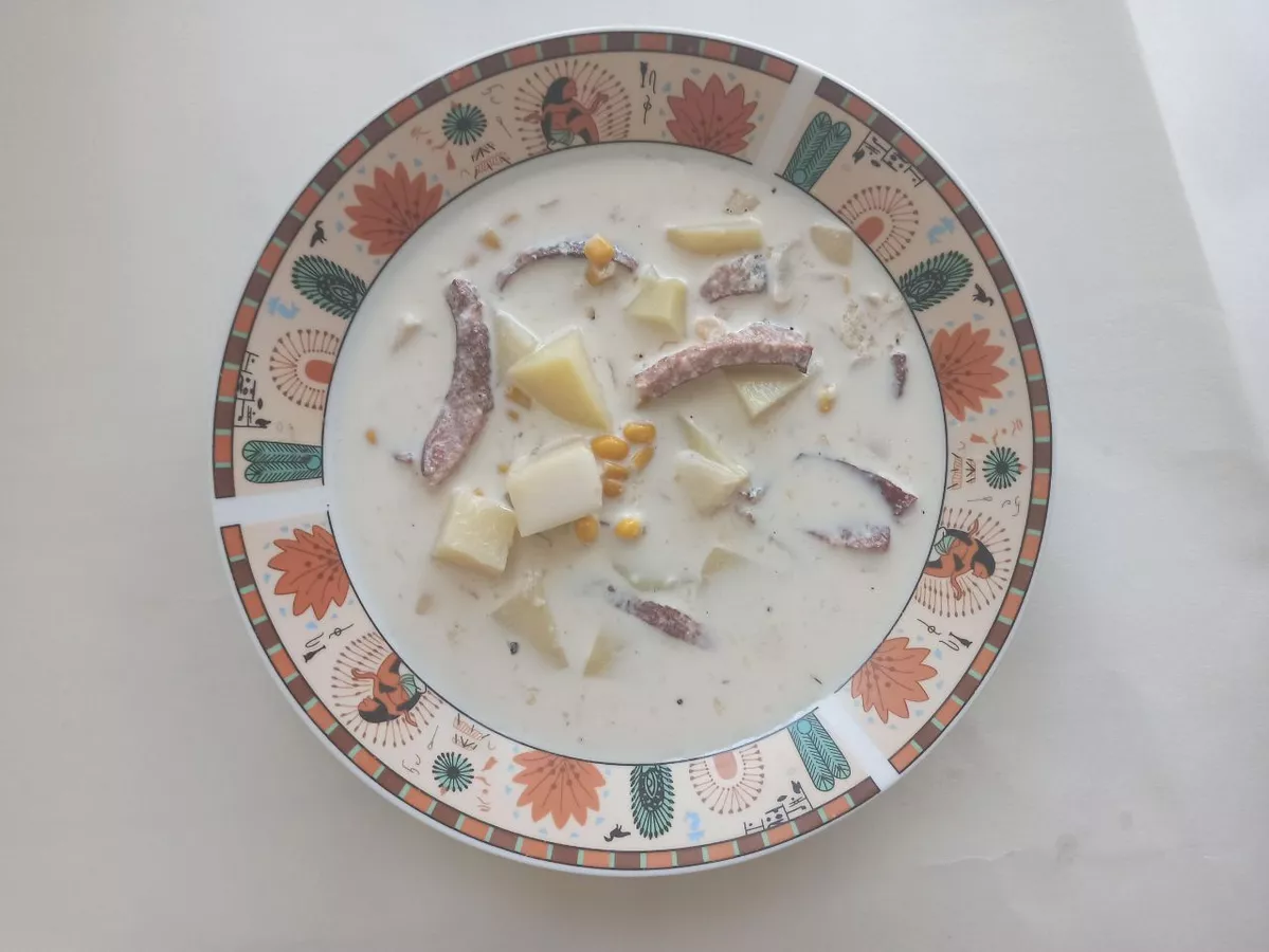 Piena zupa ar kartupeļiem