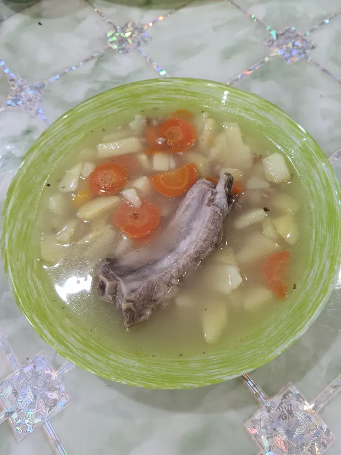 Griķu zupa ar ribiņām